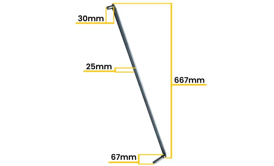 Garador C-type Link Arm - Side Extension Spring Garages