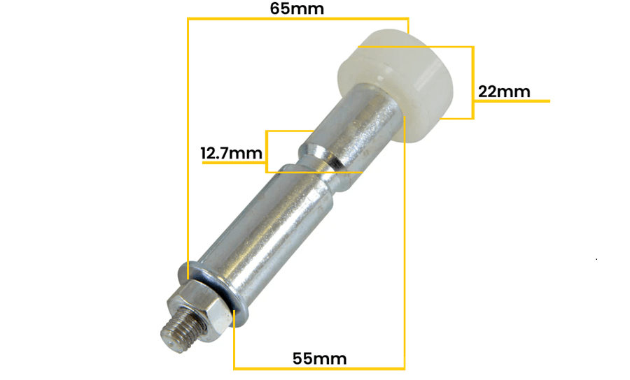 Cardale Short Roller Spindles - For Mk2 and Mk3 Doors