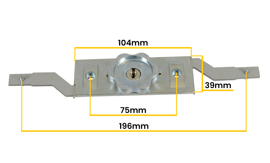 Steel Line Inline Roller Shutter Door Lock