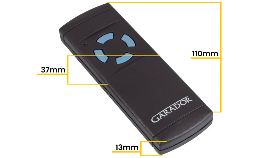 Garador/Hormann Remote Control Handset 868 Mhz (Blue Buttons)